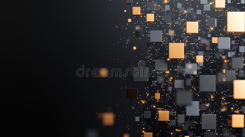 A Captivating Abstract Design Featuring a Dynamic Array of Floating ...