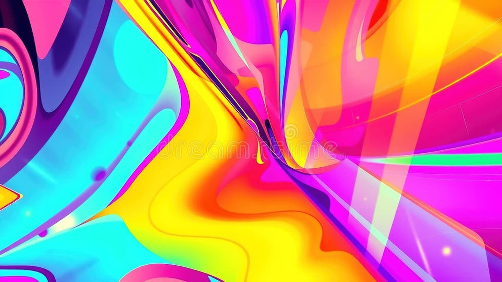 Vibrant Vintage Scribble Pattern a Colorful Abstract Design for Contemporary Decor Posters and ...