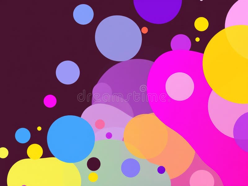 Captivating Abstract Design Striking Geometric Blobs Ignite a Dark ...