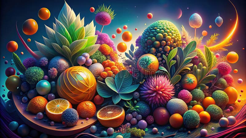 Vibrant Abstract Digital Art a Stunning Colorful Composition for Modern ...