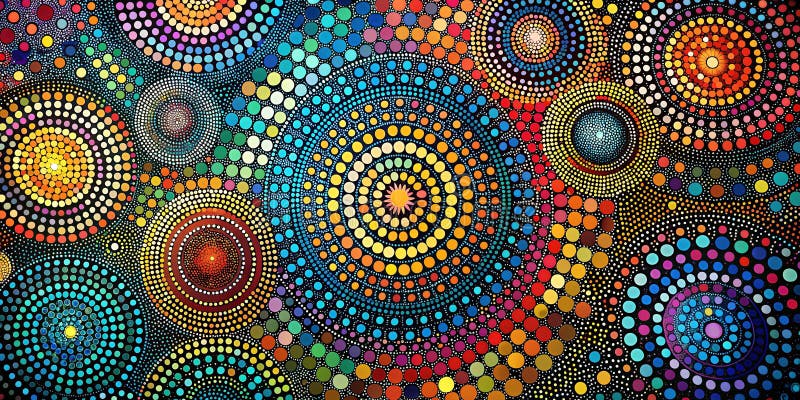 Captivating Abstract Dot Art a Mesmerizing Exploration of Geometric ...