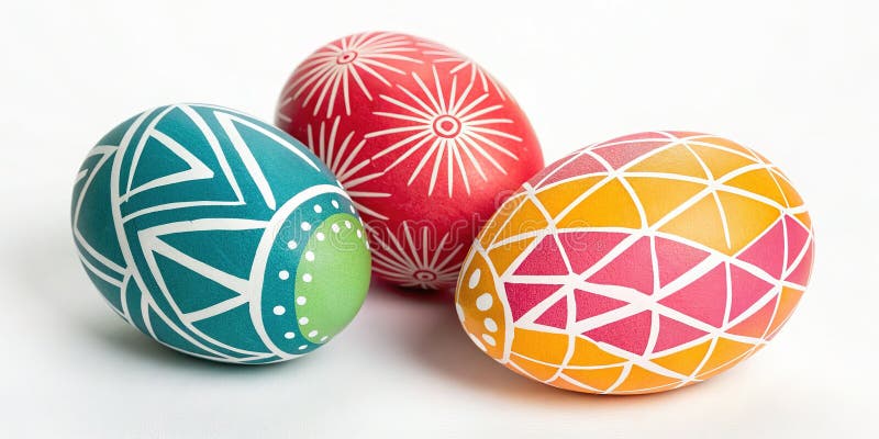 Vibrant Abstract Easter Eggs a Bold Modern Design Featuring Sharp Lines ...