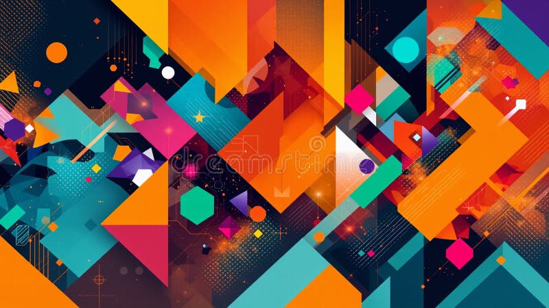 A Captivating Abstract Exploration of Color and Form a Visual Symphony ...