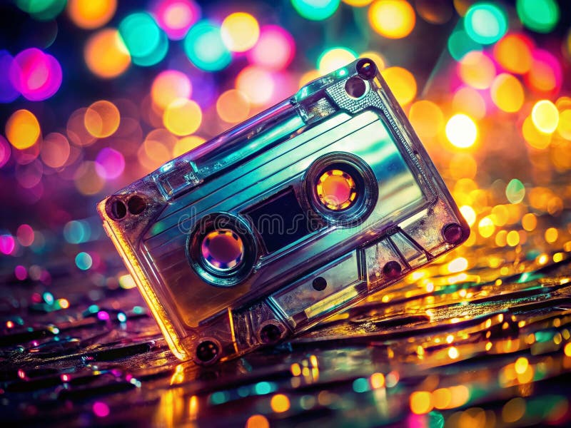 A Captivating Abstract Exploration of Vintage Audio Cassette Tape ...