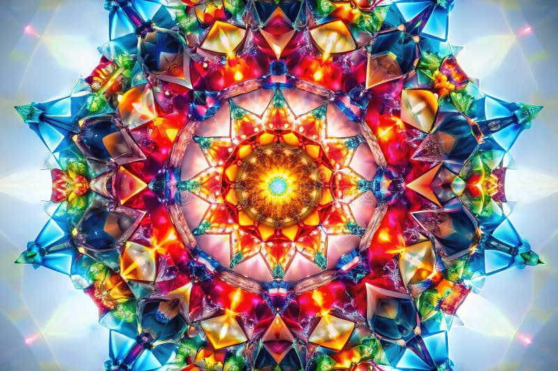 Captivating Abstract Geometric Kaleidoscope Design a Stunning Visual ...