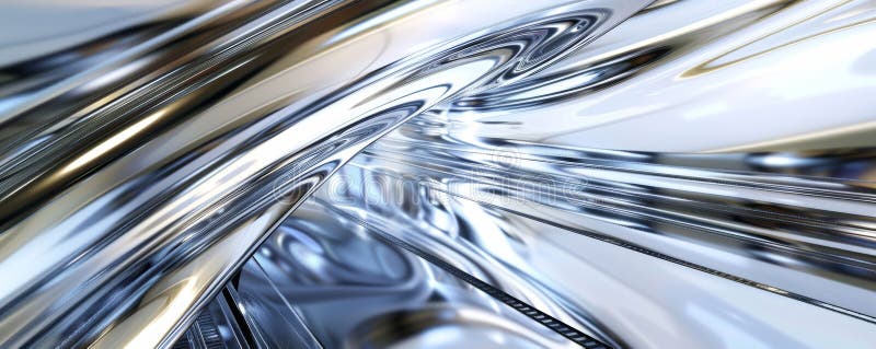 Abstract High-speed Rail Concept Image with Sleek Curves and Metallic ...