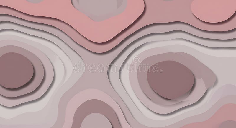 Abstract Layered Papercut Background: Soft Pink and Gray Hues Stock ...