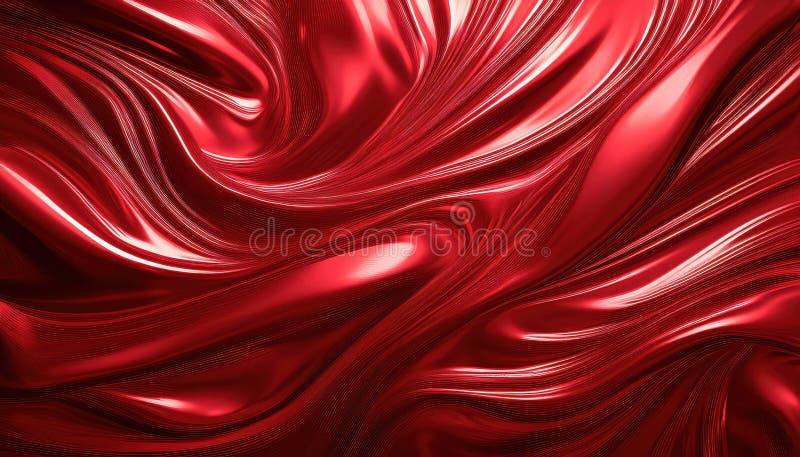 Striking Abstract Red Metallic Foil Texture Wallpaper Vibrant Chrome ...