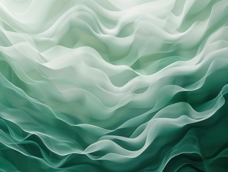 Abstract Green Wave Pattern, Modern Minimalist Design Stock ...