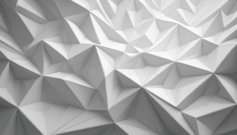 Striking White Polygon Prism Structure Pattern Wallpaper Banner ...