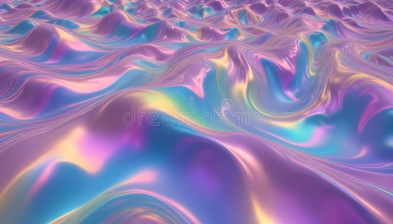 A Captivating Abstract Image of a Shimmering, Iridescent Surface, with ...