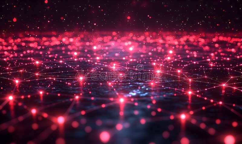 Abstract Network Connections Design Stock Illustration - Illustration ...