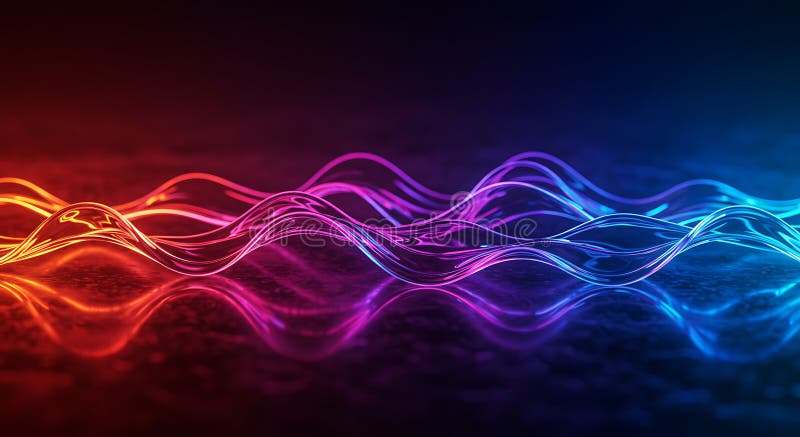 Captivating Abstract Light Waves in Vibrant Colors for Modern Design ...