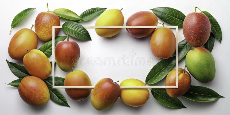 A Vibrant Abstract Mango Frame Design Inspiring Night Photography ...