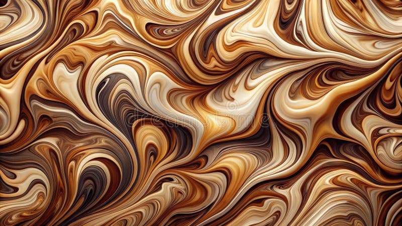 Captivating Abstract Marble Swirls a Flowing Beige and Brown Pattern ...