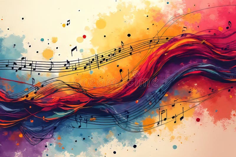 A Captivating Abstract Music Visualization Vibrant Flowing Lines and ...