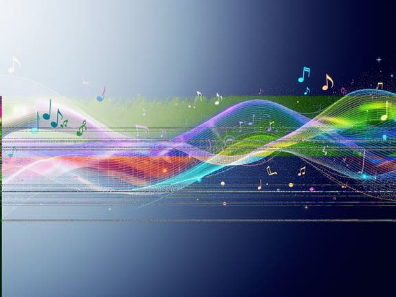 A Captivating Abstract Musical Visual Exploring Vibrant Textures and ...