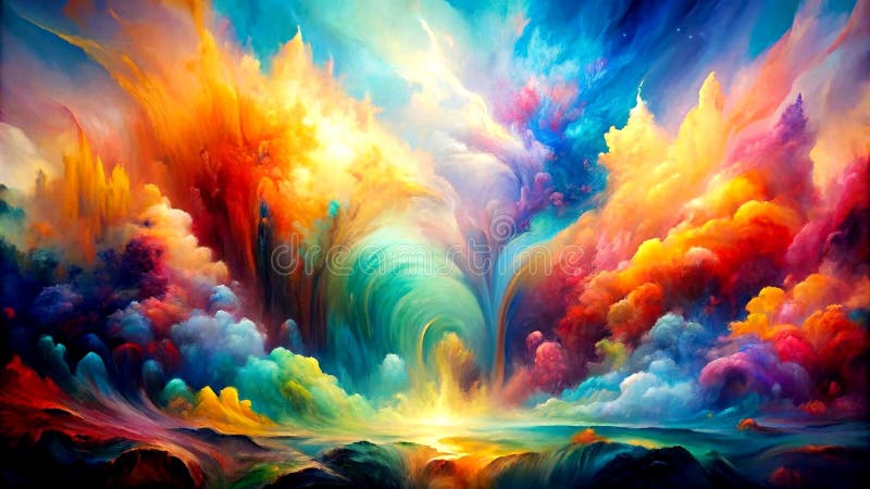 A Symphony of Color: an Abstract Exploration of Harmony and Contrast AI ...