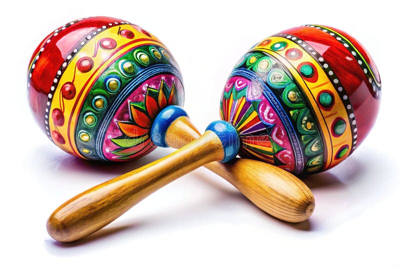 Vibrant Double Maracas Abstract Painting a Colorful Burst of Texture ...