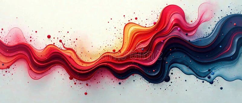 A Captivating Abstract Painting on White Deep Mood Dramatic Lighting ...