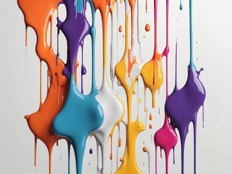Elegant Abstract Paint Drip Design a Minimalist Exploration of Fluid ...