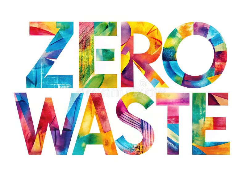 Vibrant Abstract Art a ZeroWaste Celebration of Sustainability and ...