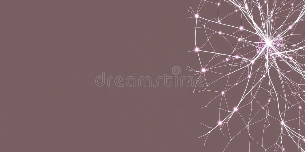 Dynamic Interconnected Network Design Abstract Plexus Background with ...