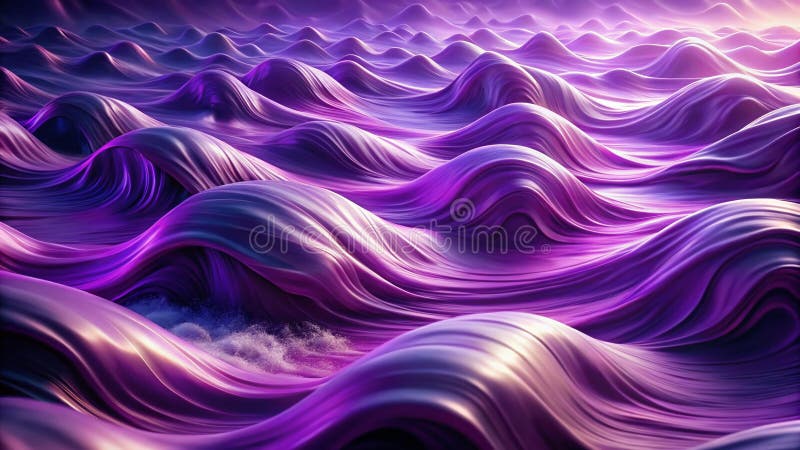 Captivating Abstract Purple Ocean Waves a Stunning Visual Symphony of ...