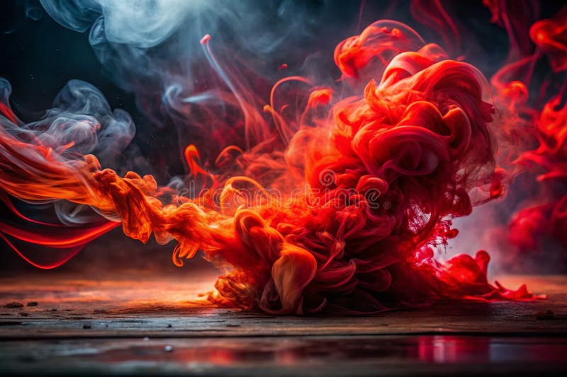 Dynamic Red Smoke Animation Background a Visually Stunning Abstract ...