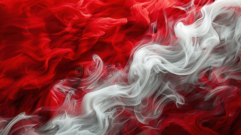 Captivating Abstract Red and White Smoke Art Intriguing Patterns and ...