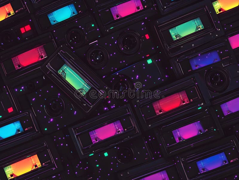 Captivating Abstract Retro VHS Tape Patterns with Dynamic Glitch Noise ...