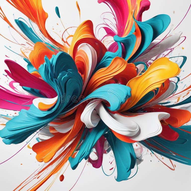 A Captivating Abstract Scribble Art Piece Dynamic Lines and Colors Create a Visually Stunning ...