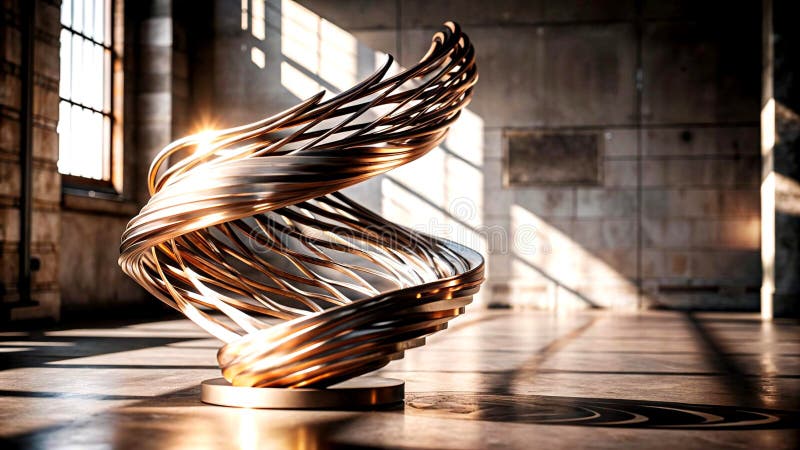 Light and Shadow Play: an Abstract Sculpture in Motion Automated Art ...