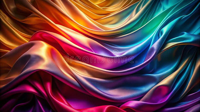 Captivating Abstract Shimmering Gradient Fabric Flow a Luxurious Drape ...