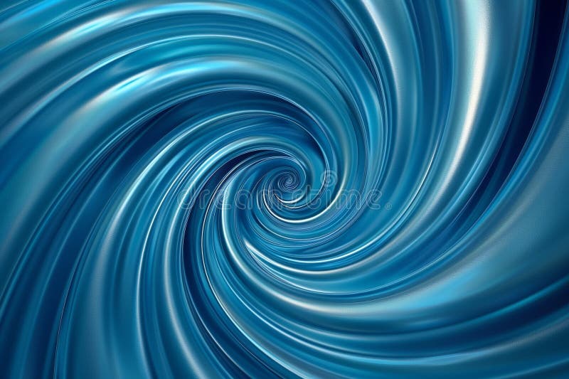 Abstract Blue Swirling Vortex Stock Illustration - Illustration of ...