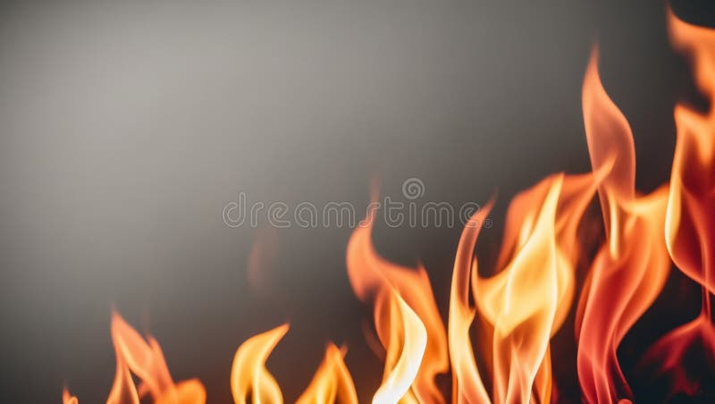 Captivating Abstract Texture of Burning Fire Elements. Stock Image ...