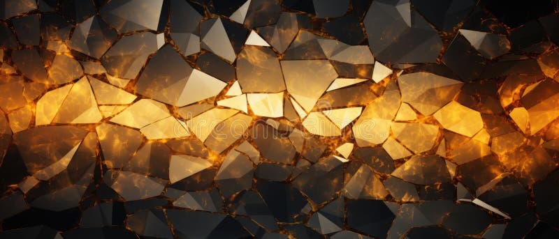Captivating Abstract Texture Featuring Gold and Black Colored Cracked ...