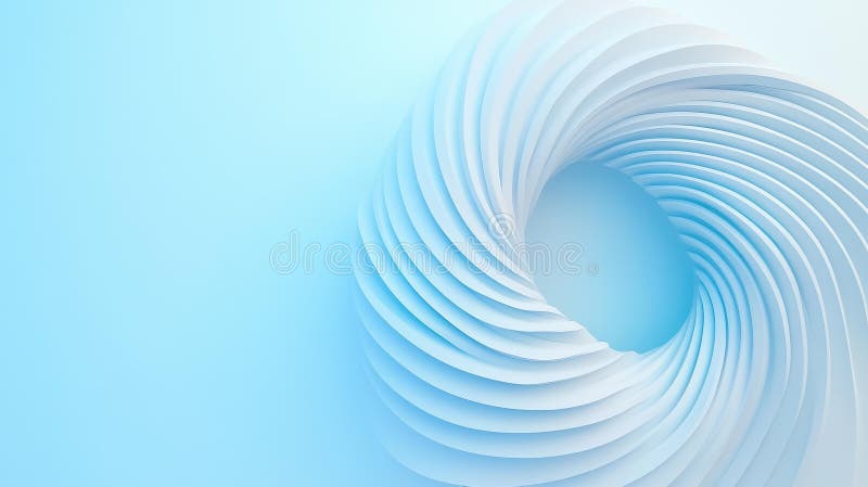 Explore a Mesmerizing 3D Light Blue Spiral Design, Perfect for Adding ...
