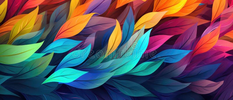 A Captivating Abstract Wallpaper with a Floral Leaves Pattern ...