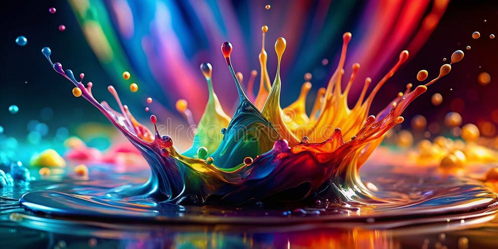 Captivating Abstract Watercolor Splash a Dynamic and Expressive ...