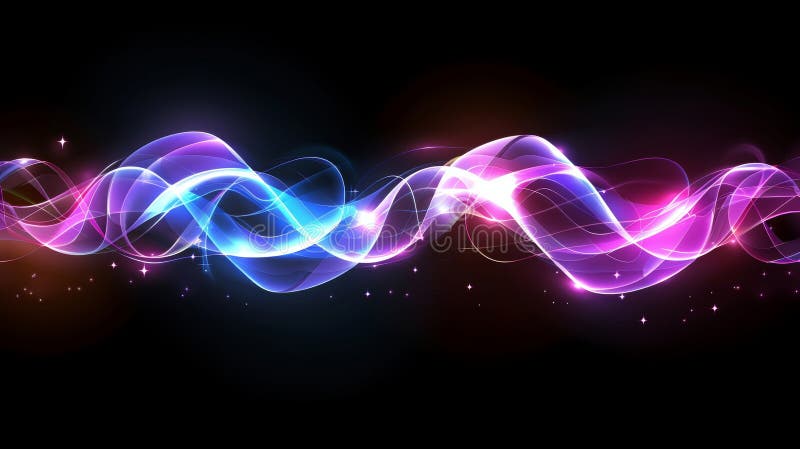 Captivating Abstract Wave Pattern with Stunning Blue Digital Light ...