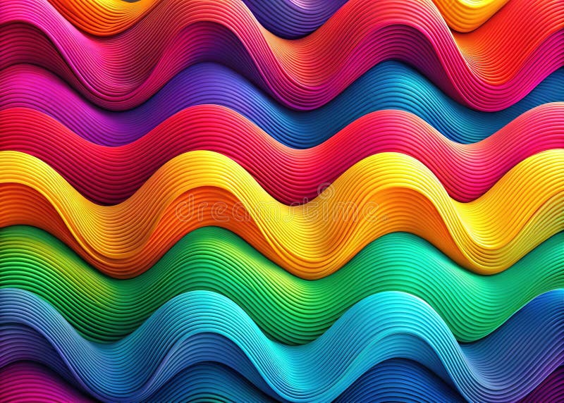 A Captivating Abstract Wavy Grid Pattern Vibrant Minimalist Art for ...