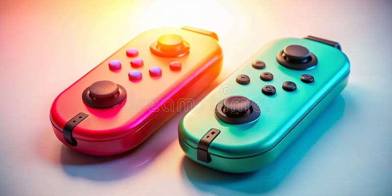 A CloseUp Aerial View of Detachable Controller Units for a Popular ...