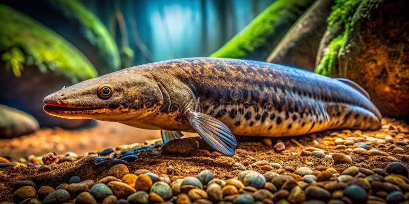 Captivating African Lungfish Emerging from Water a Stunning ...