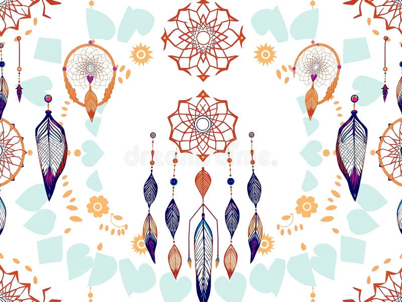 A Dreamy Embrace Vibrant Boho Art on Geometric Canvas AIGenerated ...