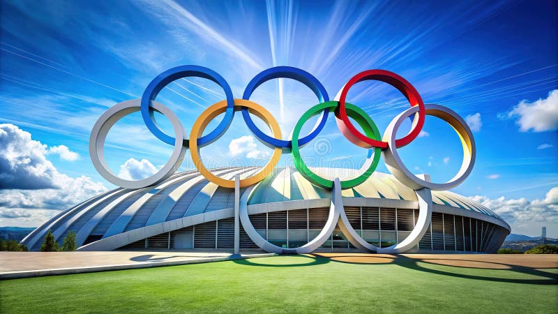 A Minimalist, AI-Generated Interpretation of the Olympic Rings at ...