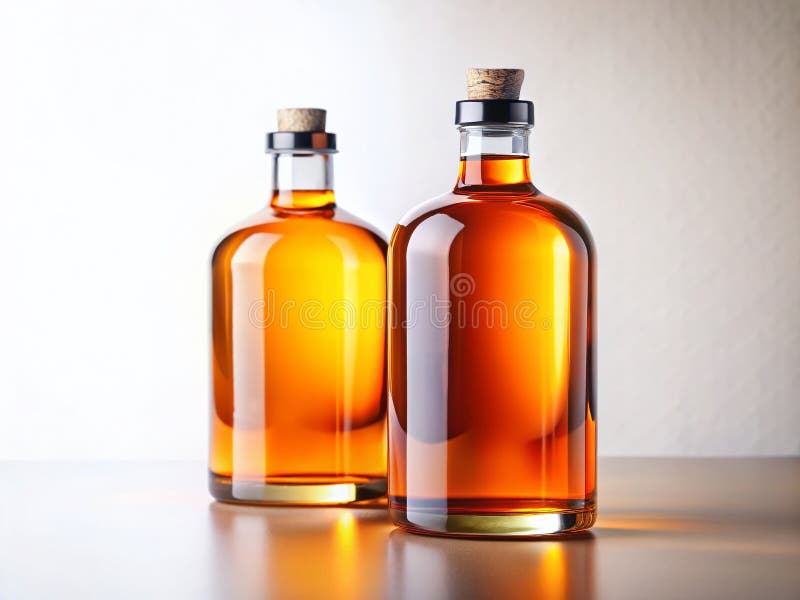Captivating Amber Alcohol Bottle Mockups for Brand Design Clean Labels ...