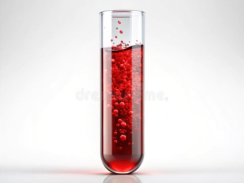 Dynamic Animated Blood Loop in Test Tube a Visual Representation of the ...