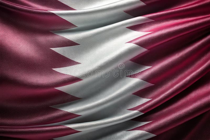 Animated Qatar Flag a Seamless Looping Background for National Pride ...
