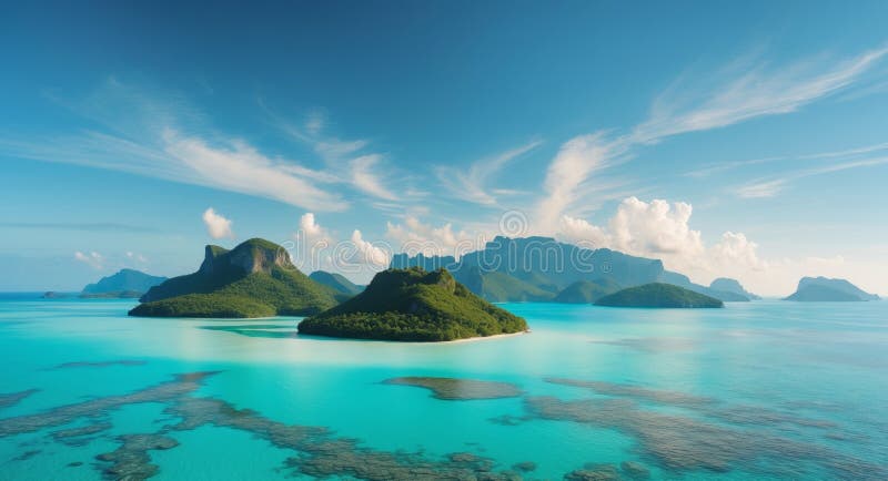 Captivating Archipelago Offers a Stunning Blend of Land and Sea Stock ...